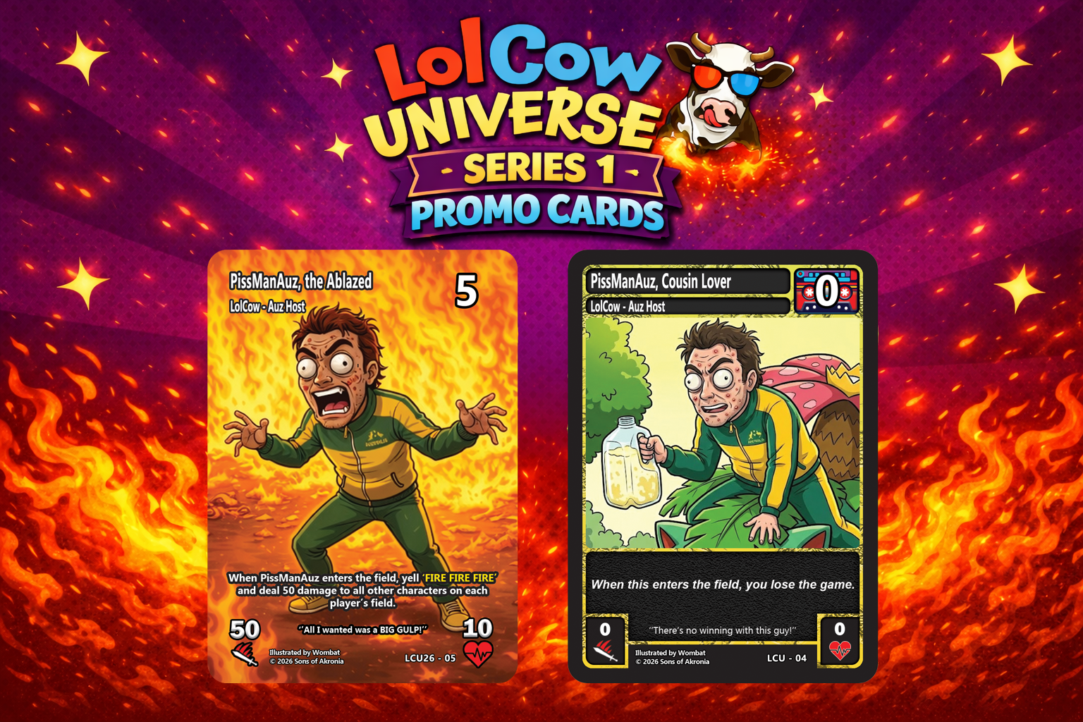 LolCow Universe Series 1 Promo set - PREORDER – Sons of Akronia LLC